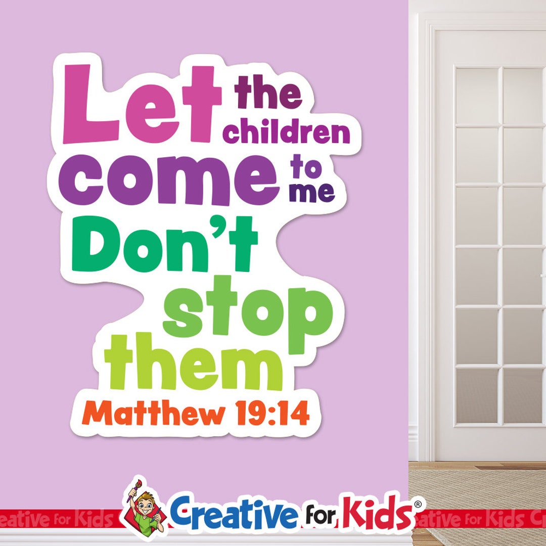 Scripture Verse Wall Decal: Sunday School Classroom Decor - Etsy