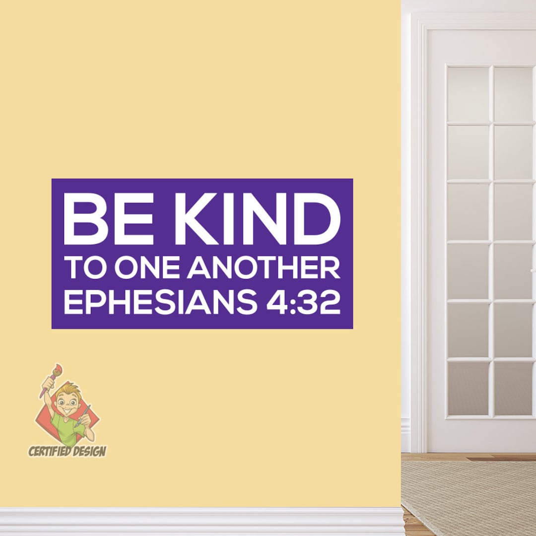 Ephesians 4:32, Sunday School Wall Decal, Scripture Verse Poster ...