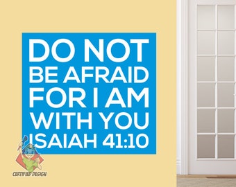 Sunday School Decal Isaiah 41:10 Wall Scripture Decal Kids - Etsy