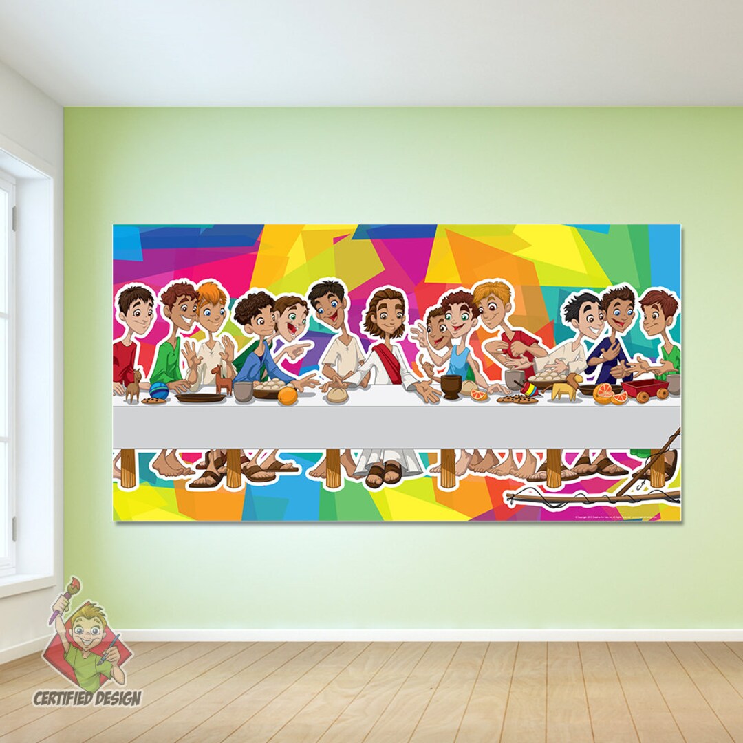 Jesus and the Disciples Banner, Sunday School Decor, Sunday School ...