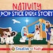 The Christmas Story, Popstick Bible Story Cutout Craft, Sunday School ...
