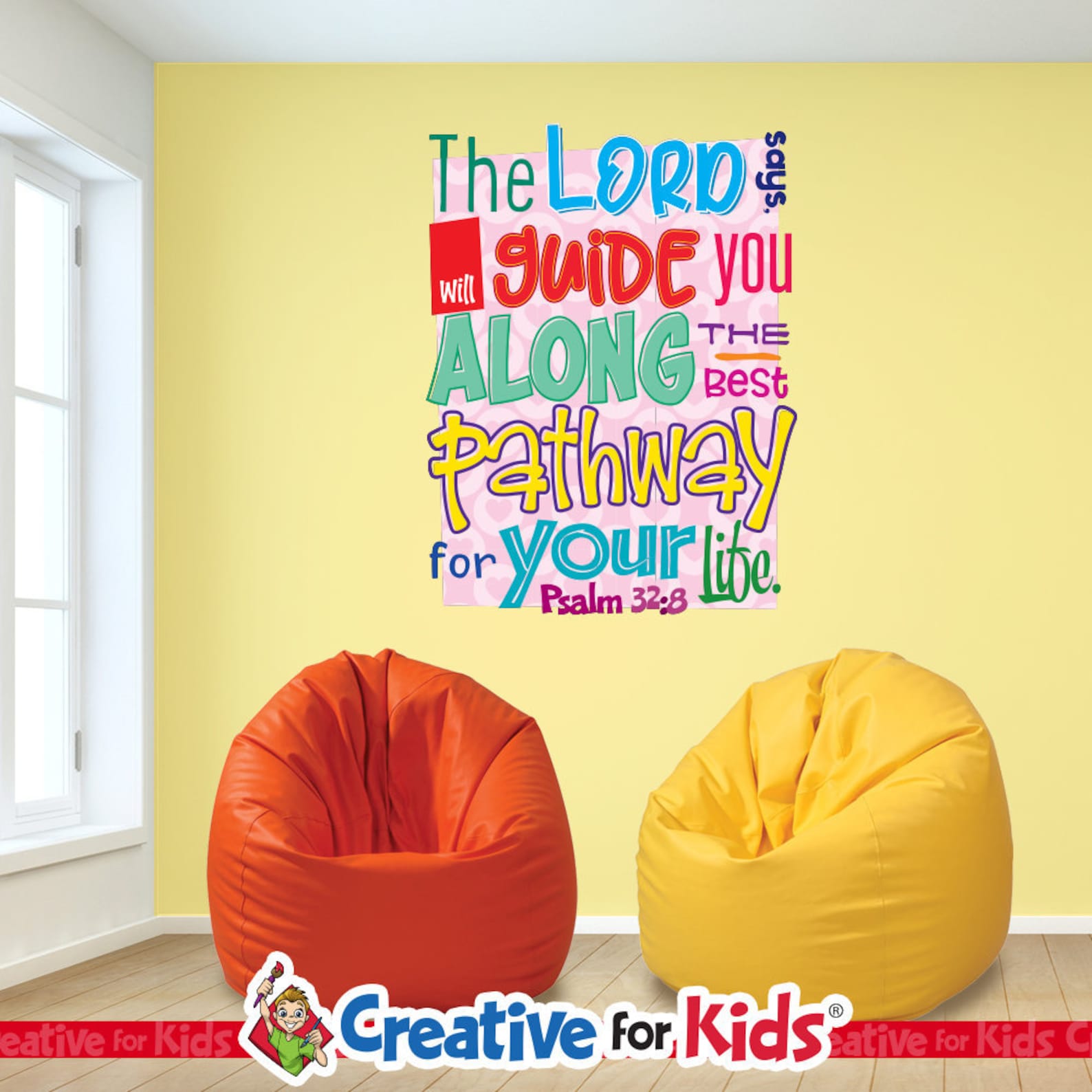 God Will Guide Scripture Verse Wall Decal: Sunday School Classroom ...