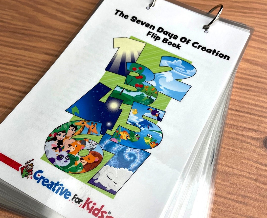 7 Days of Creation Flipbook, Sunday School Craft, Bible Craft ...