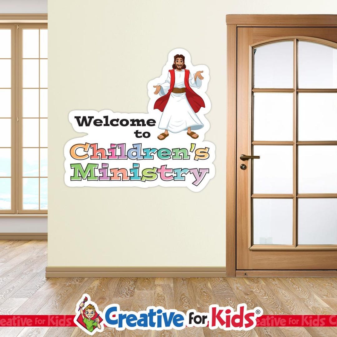 Welcome to Children's Ministry Vertical Decal, Welcome Wall Decal ...