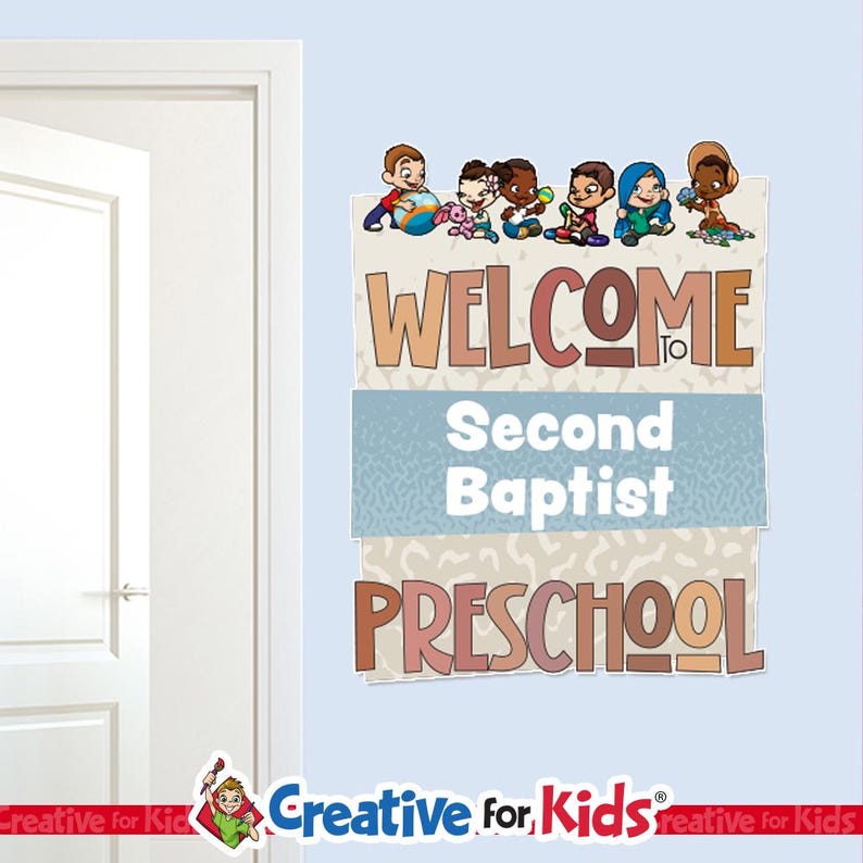 Custom Welcome to Preschool Wall Decal: Personalized Children's Sign - Etsy