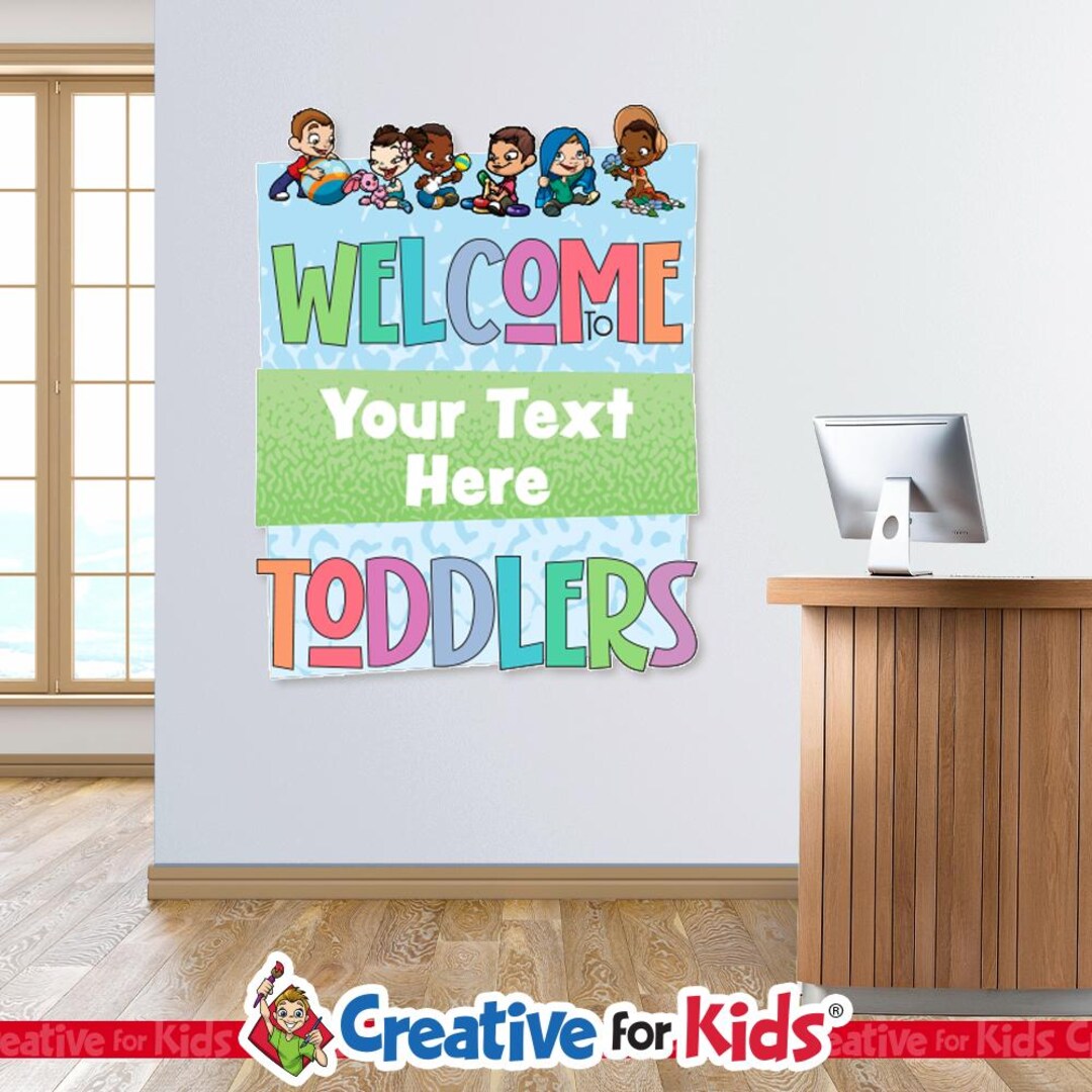 Custom Welcome Toddlers Wall Decal: Personalized Children's Sign - Etsy