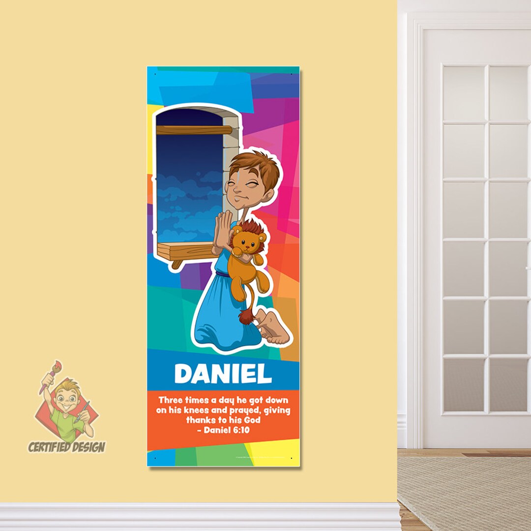 Daniel in the Bible Vinyl Banner: Sunday School Decor - Etsy