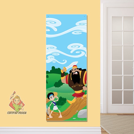 David and Goliath Banner Sunday School Decor Sunday School | Etsy