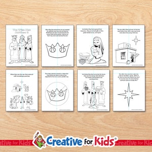 The Wise Men, Christmas Color Sheets - Digital Download, Christmas ...