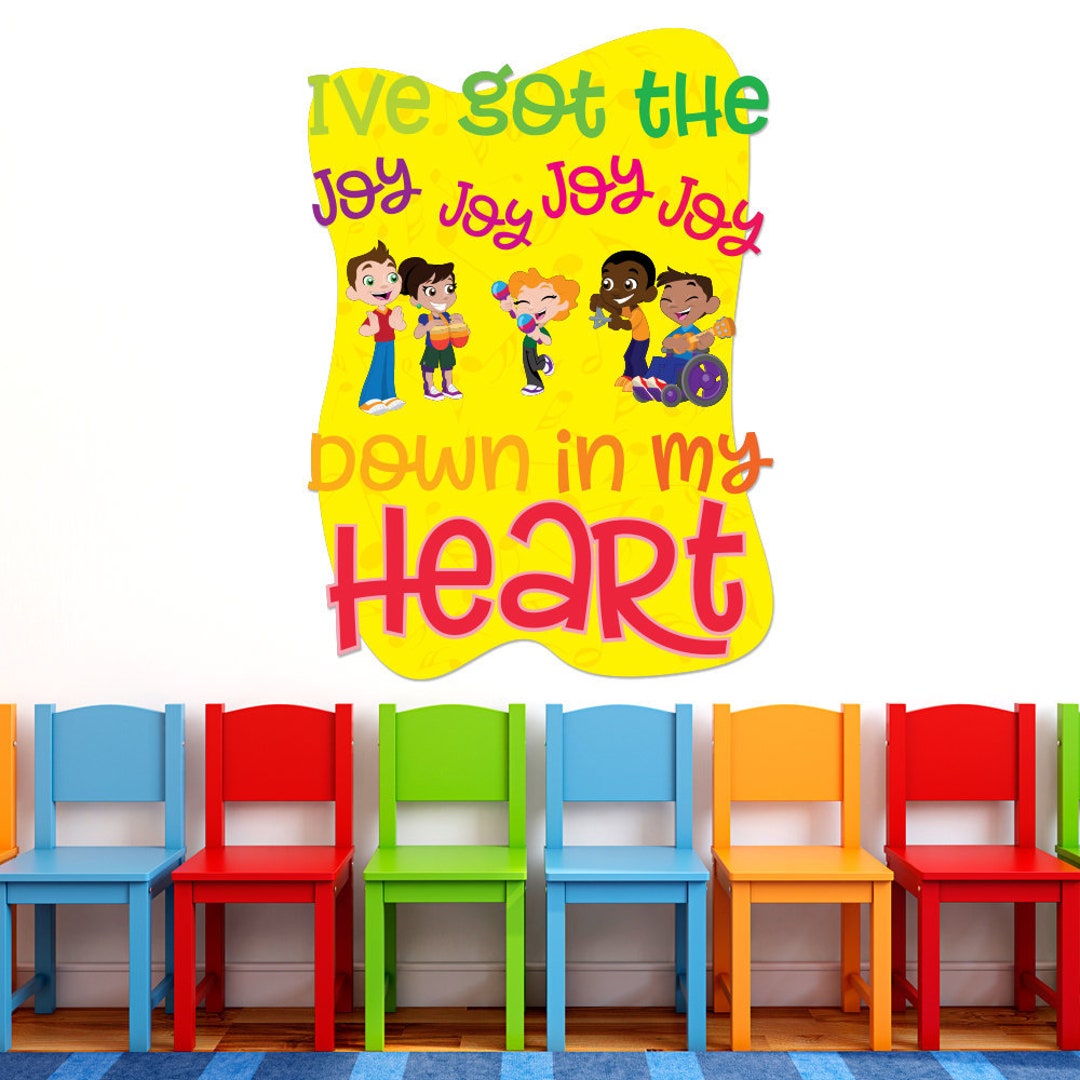 Sunday School Decal, I've Got the Joy Joy Joy Joy, Christian Kids Decal ...