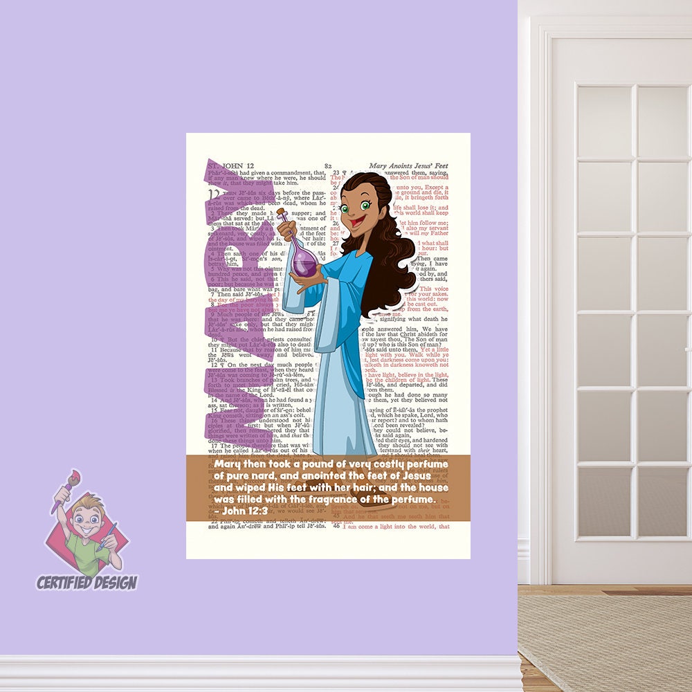 Mary Wall Decal Bible Story Wall Decal Sunday School Decal - Etsy