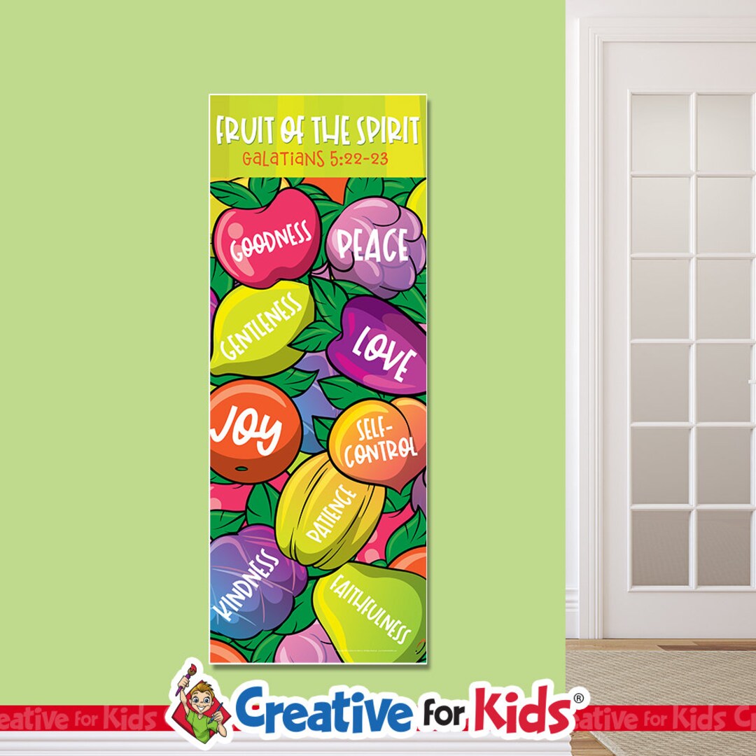 Fruit of the Spirit Banner, Sunday School Banner, Childrens Ministry ...