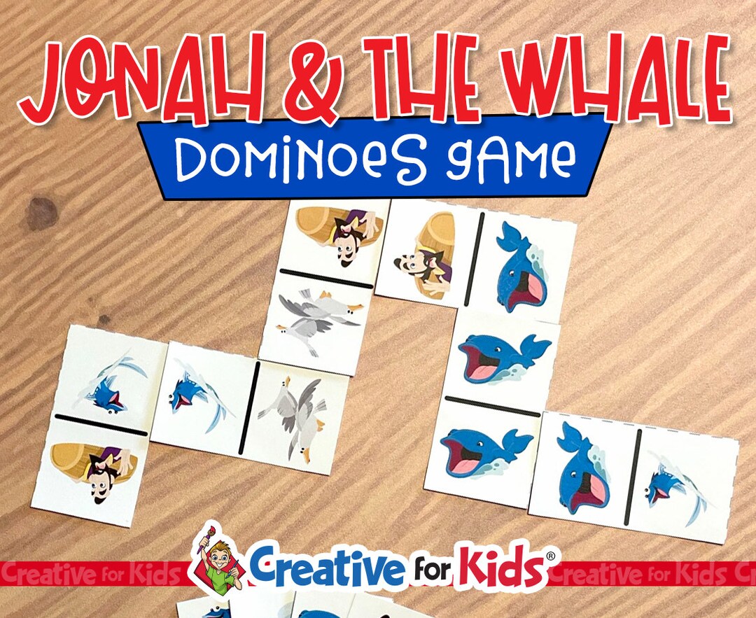 Jonah and the Whale Bible Dominoes Game Digital Download 85 - Etsy