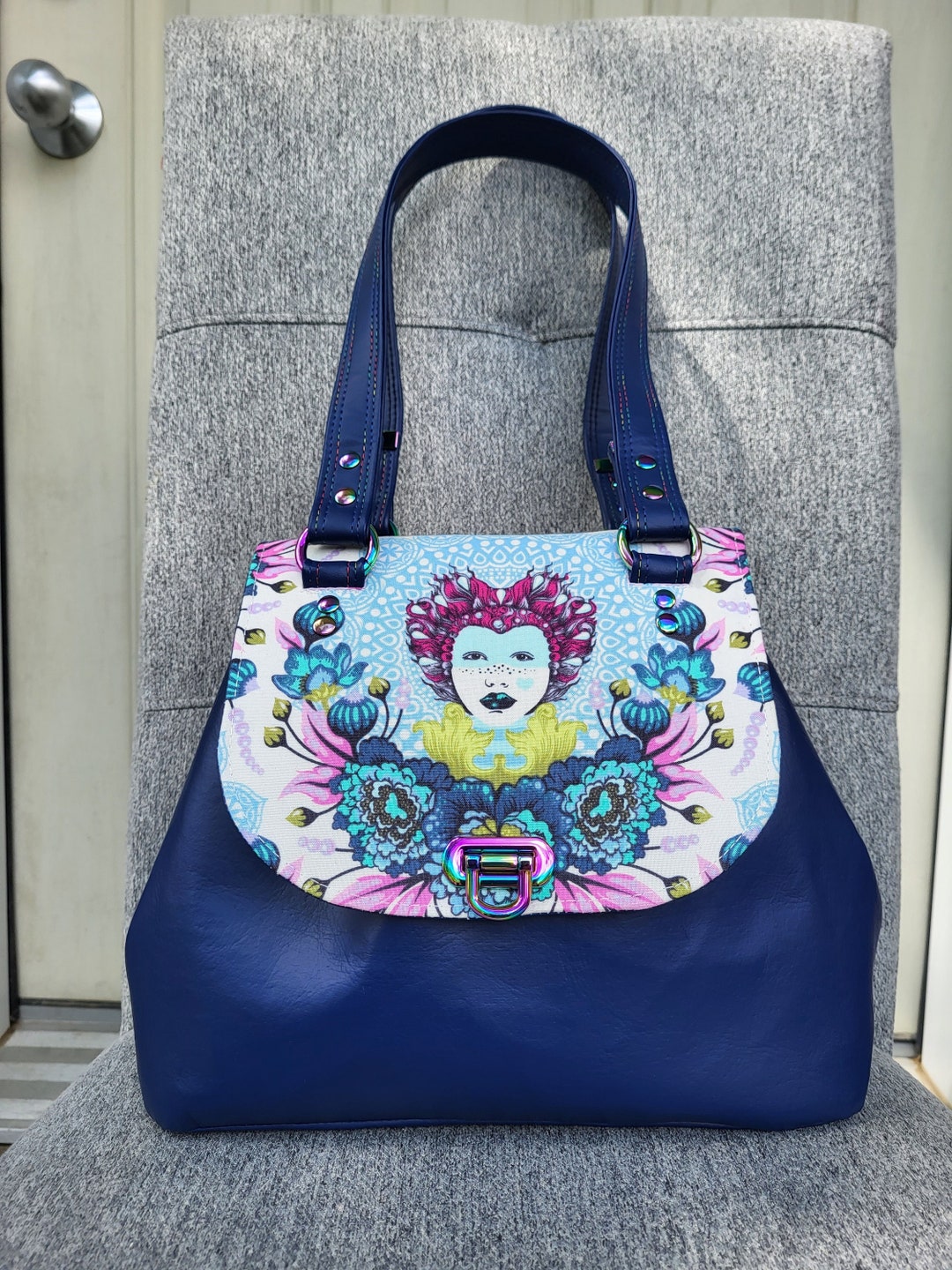 Tula Pink Marmoris Large Handbag - Etsy