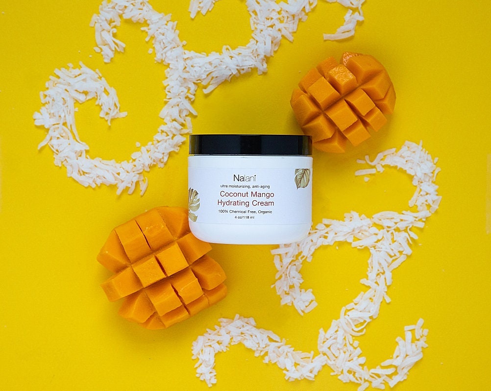 Coconut Mango Hydrating Cream, Certified Organic, Organic Mango Cream ...