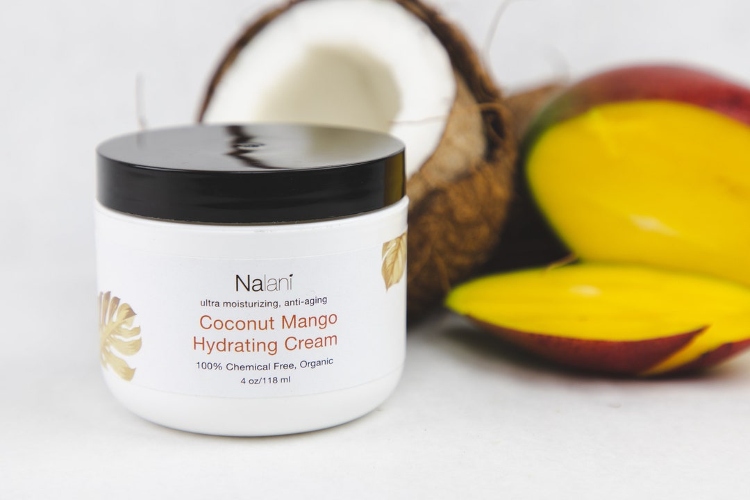 Coconut Mango Hydrating Cream, Certified Organic, Organic Mango Cream ...