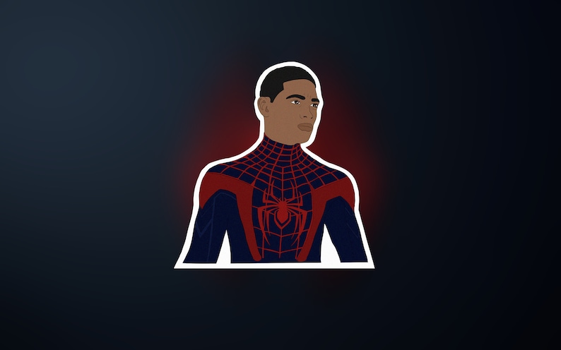 Miles Morales Sticker - Etsy