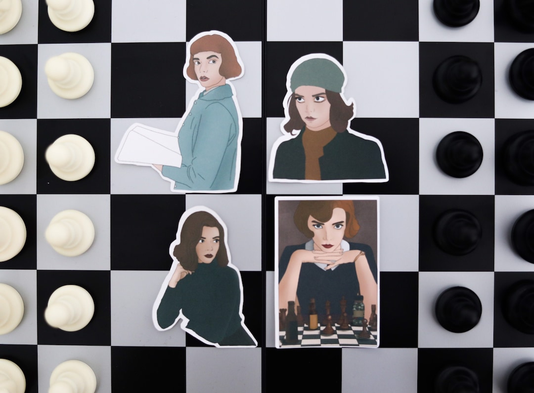 The Queen's Gambit Sticker Beth Harmon Bundle - Etsy
