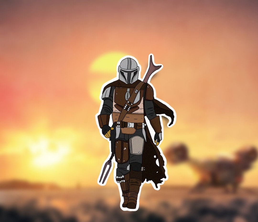 Mandalorian Sticker - Etsy