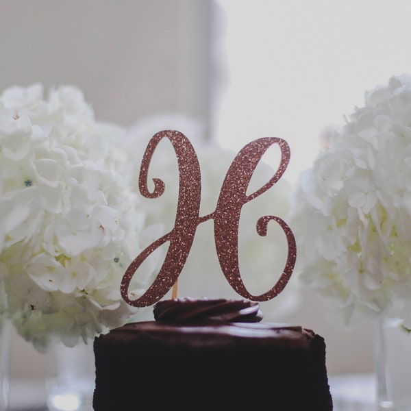 Letter H Cake Topper - Etsy