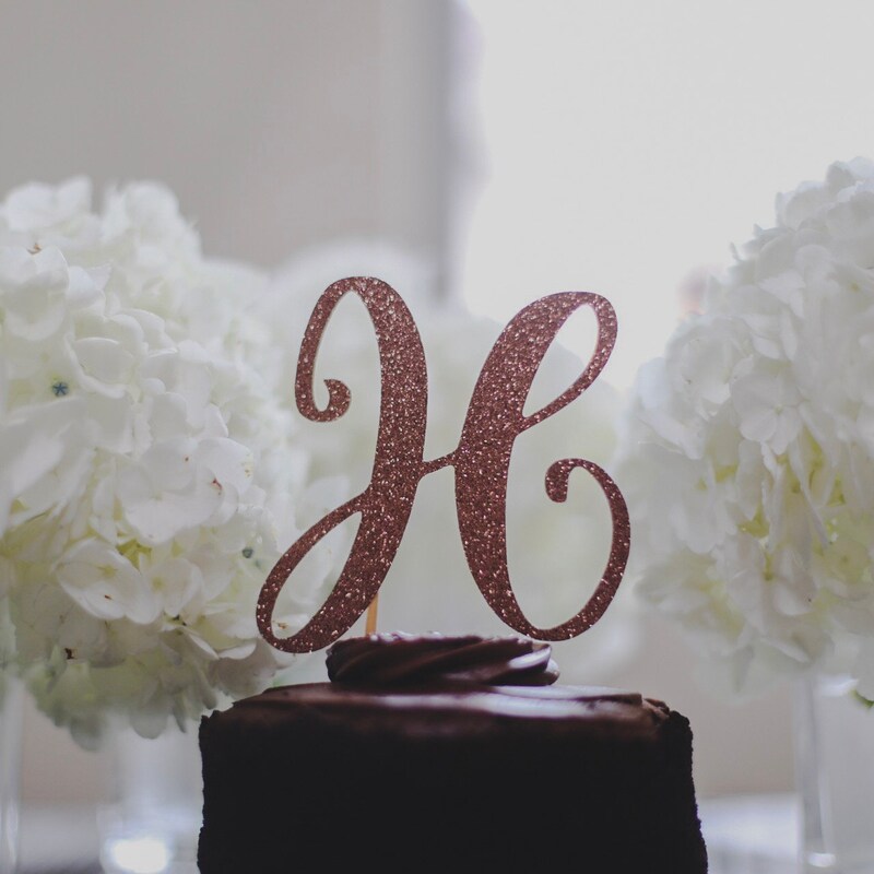 Letter H Cake Topper - Etsy