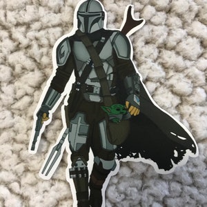 Mandalorian Sticker - Etsy