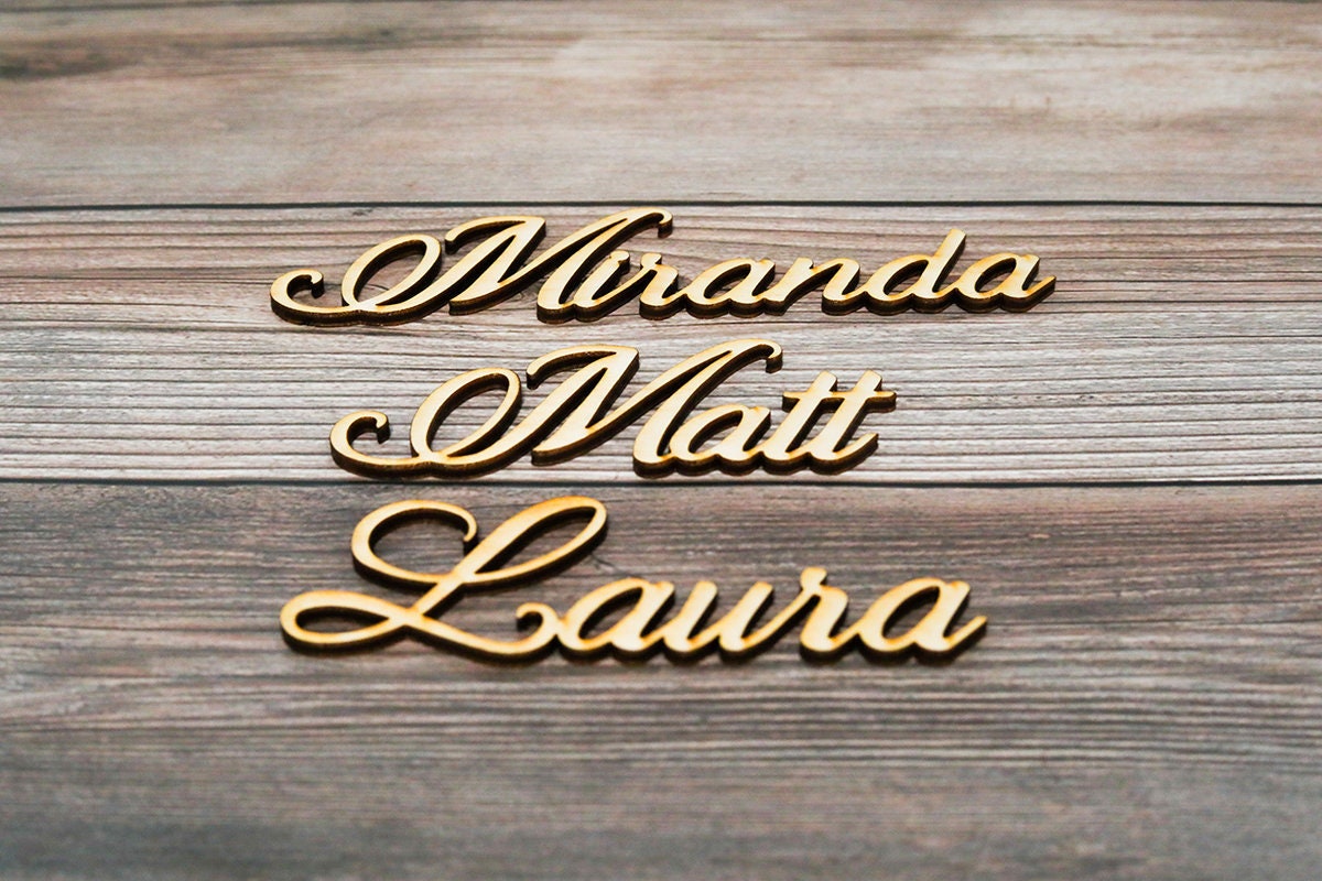 Custom Wooden Name Laser Cut | Etsy