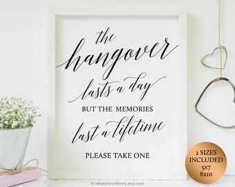 Hangover kit sign | Etsy