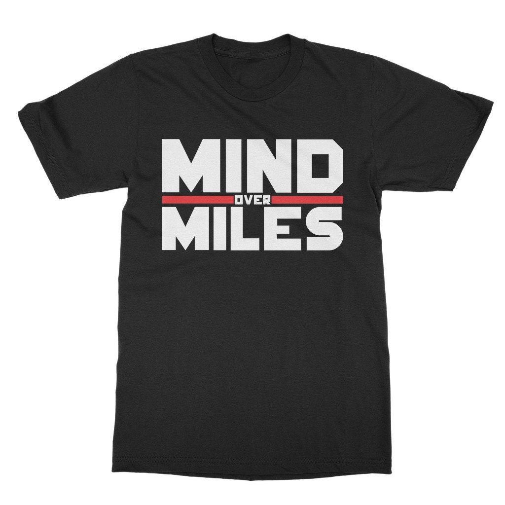 Mind Over Miles Funny Running Gift for Marathon Runners, Gym Goers and ...