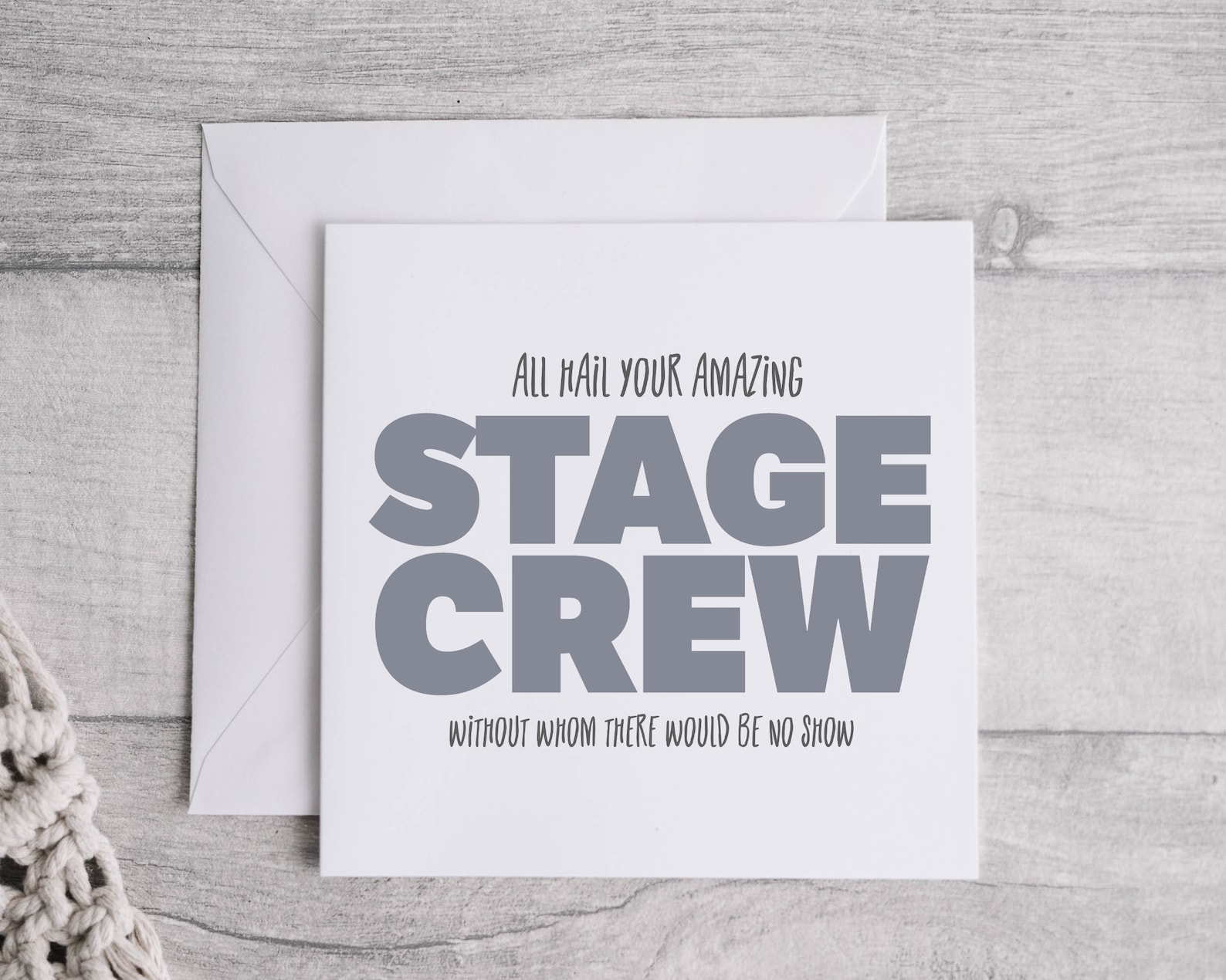 All Hail Your Amazing Stage Crew - Funny Theatre Gift for Theatre Tech ...