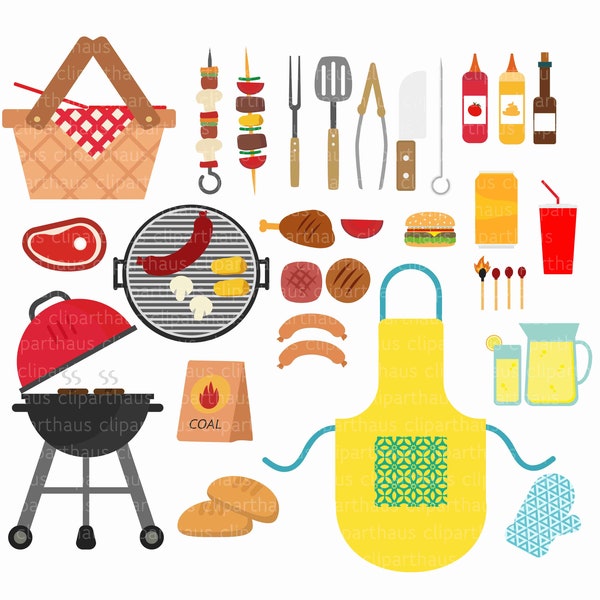 Bbq Clipart - Etsy