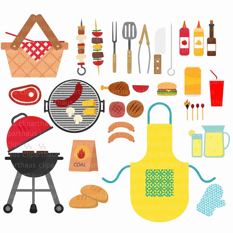 Bbq Clipart - Etsy