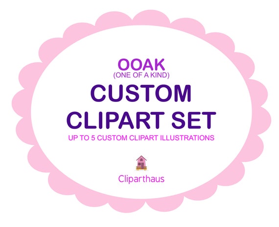 Custom Clipart Collection Custom Clipart Set Custom Cipart - Etsy