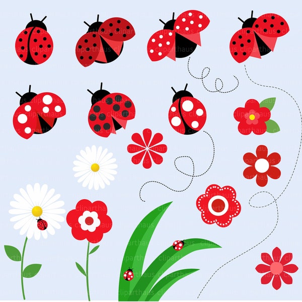 Ladybug Clip Art - Etsy