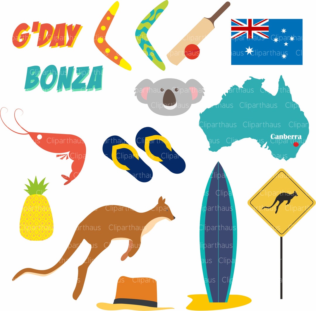 Australia Clipart, Australia Clip Art, Australia Vector, Australia SVG ...