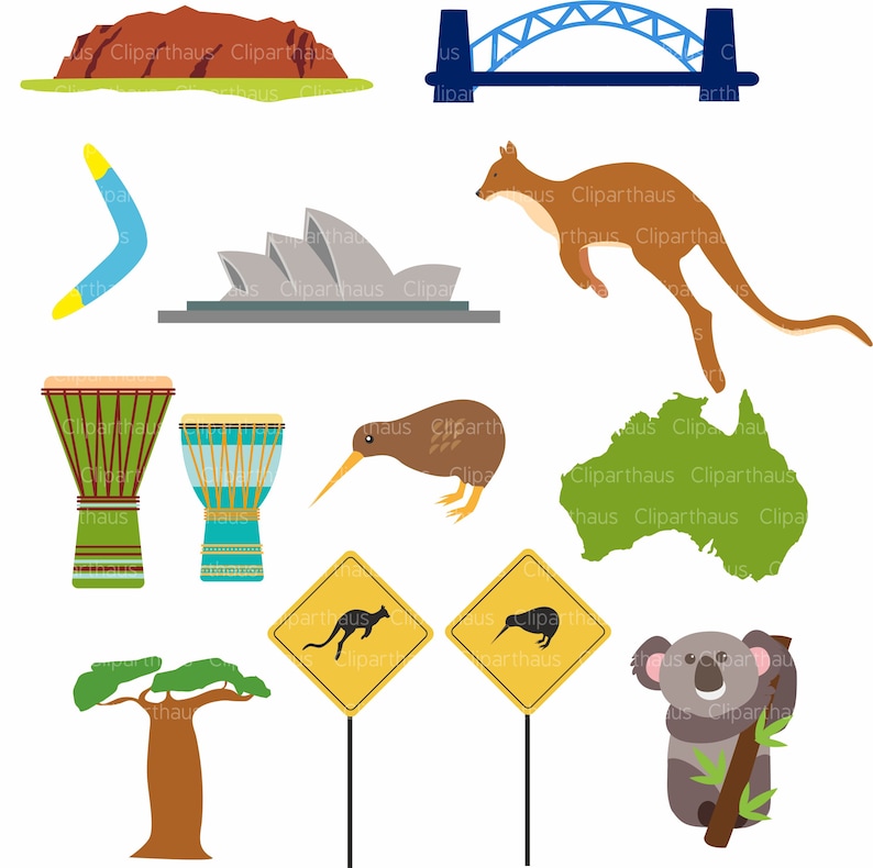 Australia Clipart, Australia Clip Art, Australia Vector, Australia SVG ...