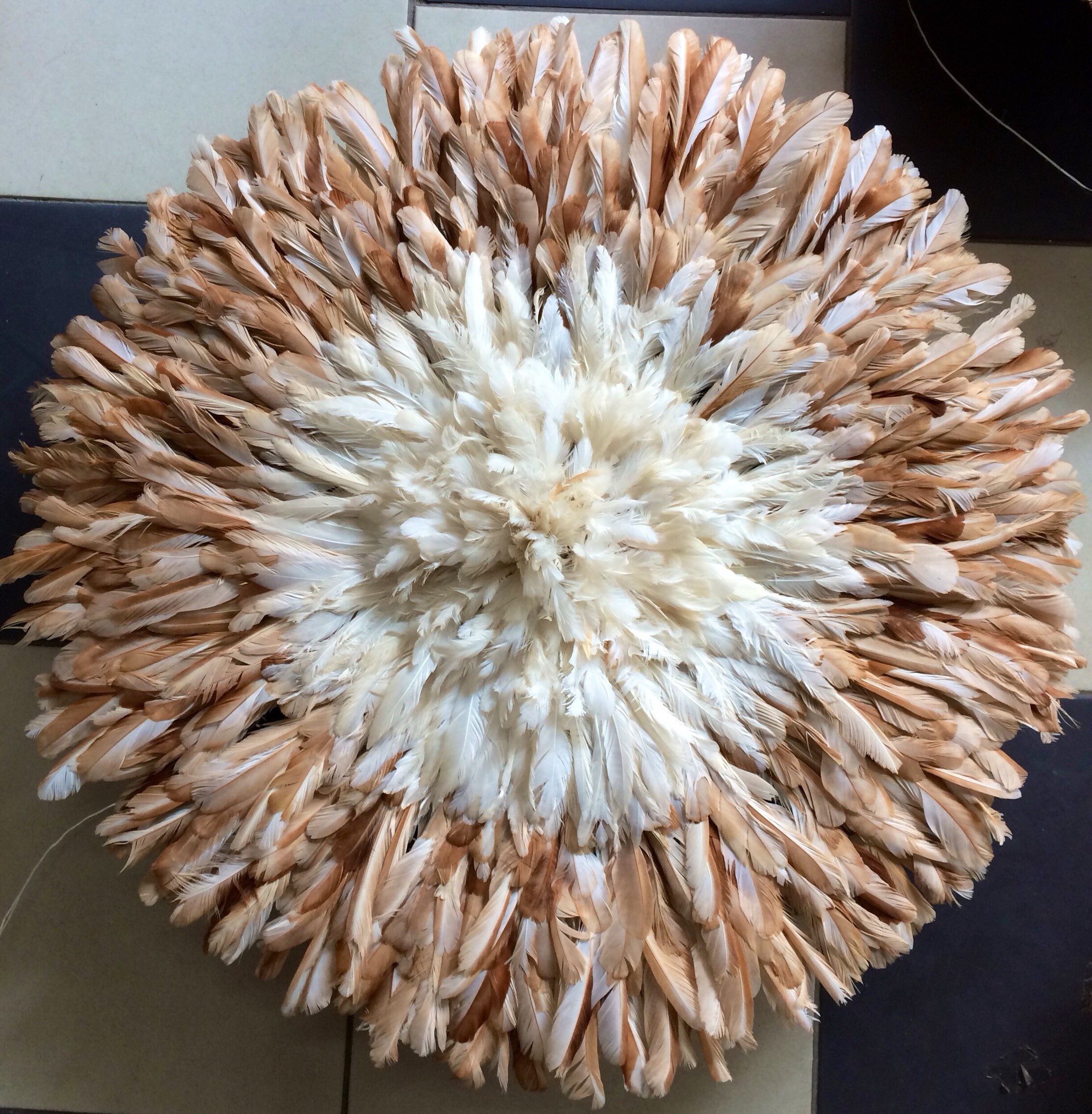 Natural Set of 3 Beige and Tan Juju Hats 1x60cm 1x50cm - Etsy