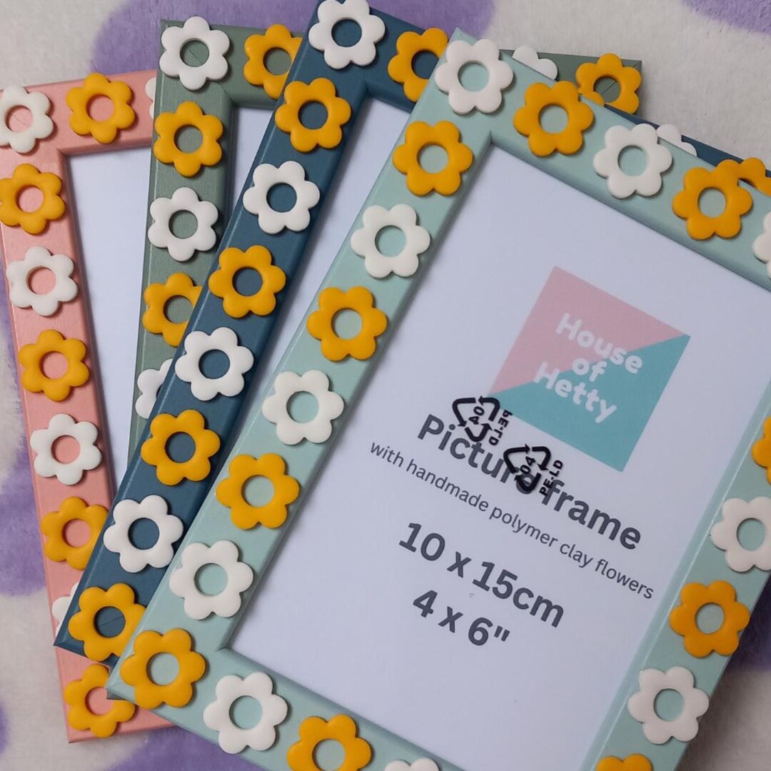 Small Picture Frame - Daisy Picture Frame - Photo Frame - Floral ...