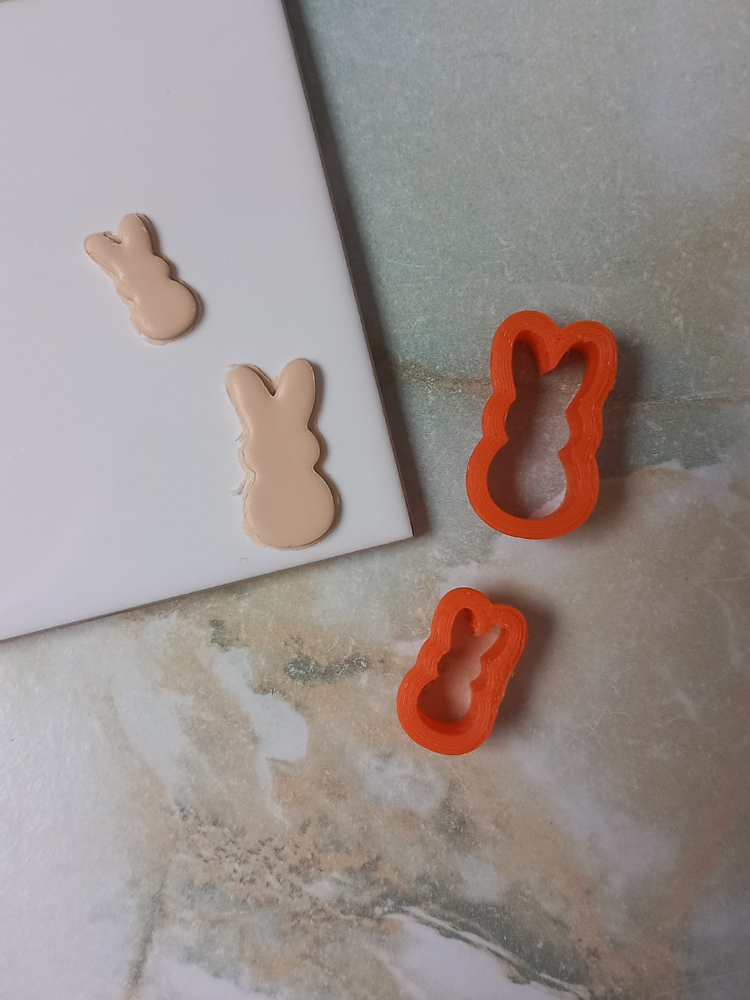 Bunny Rabbit Shaped Polymer Clay Cutter Easter Clay Cutter Easter Bunny ...