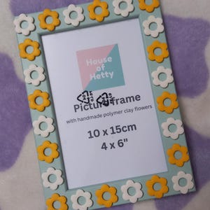Small Picture Frame - Daisy Picture Frame - Photo Frame - Floral ...