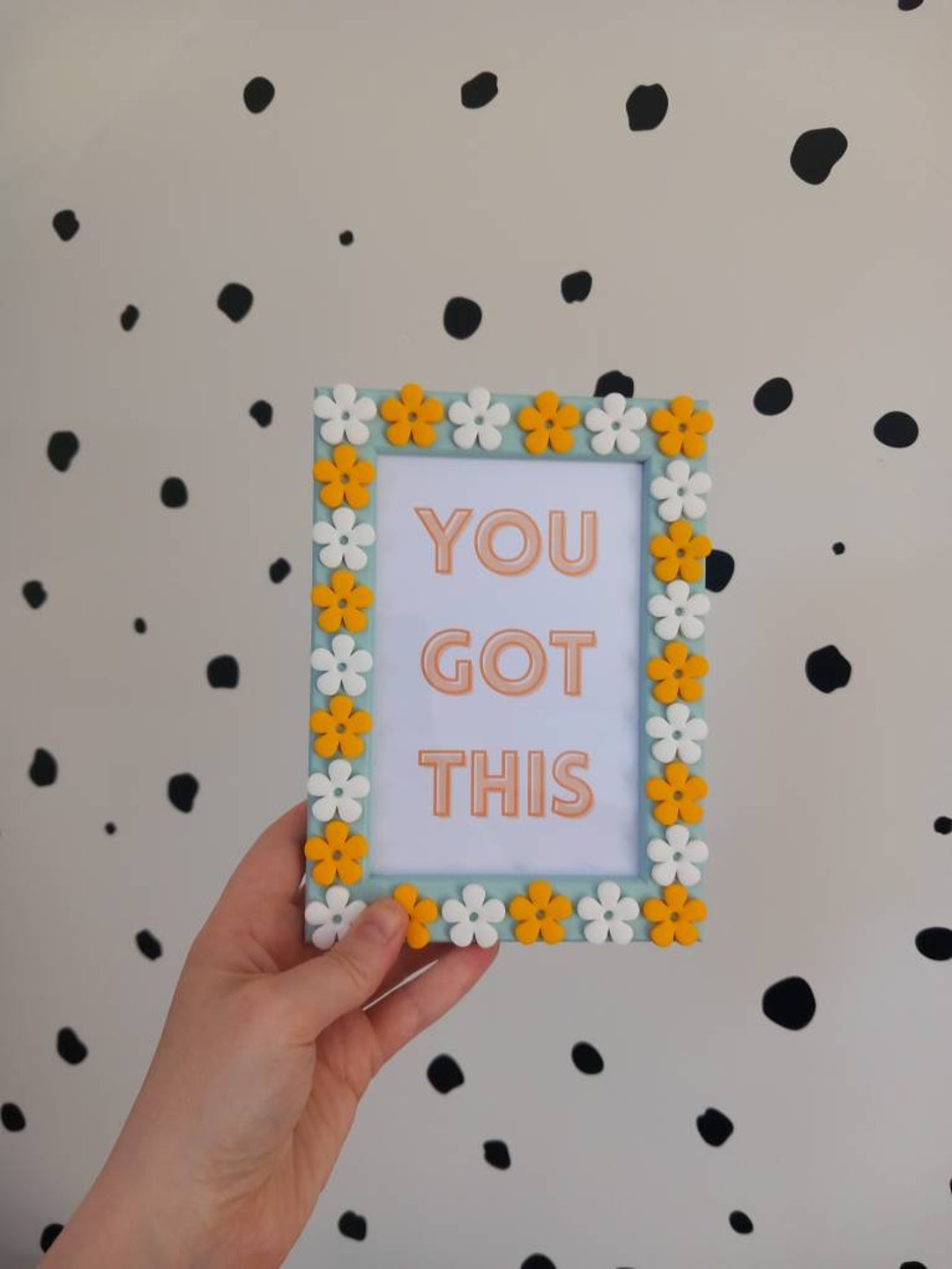 Small Picture Frame Daisy Picture Frame Photo Frame - Etsy