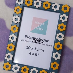Small Picture Frame - Daisy Picture Frame - Photo Frame - Floral ...