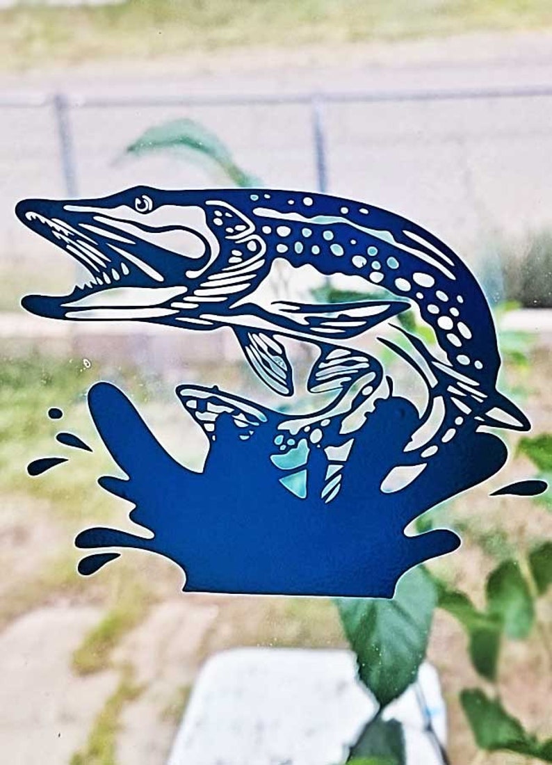 Northern Pike Vinyl Sticker Fish Decal, Fishing Sticker, Holographic ...