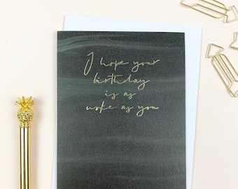 Woke Birthday Card | Etsy