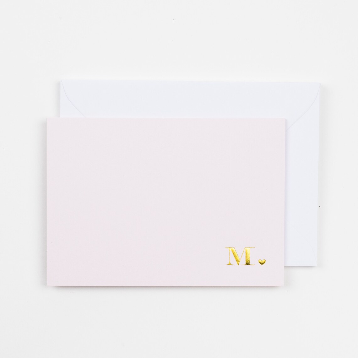 Initial Embossed Gold Hot Foil Notecards & Envelopes - Etsy
