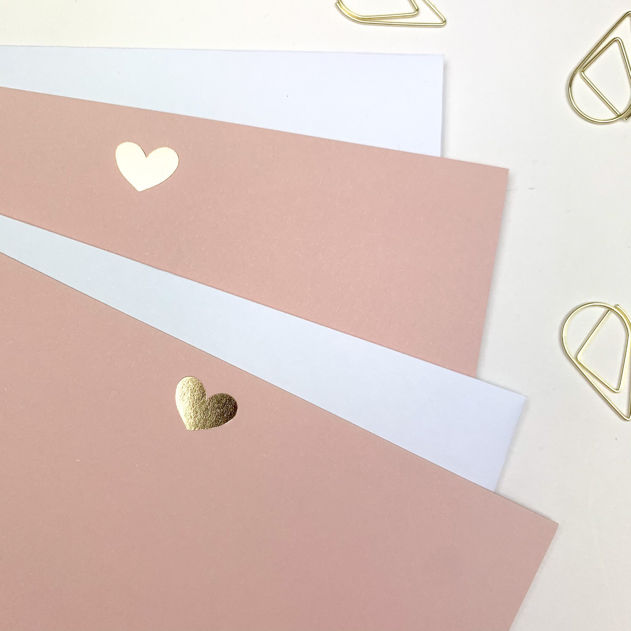 Embossed Gold Hot Foil Note Cards Luxury Notecard Set Just Because Card ...