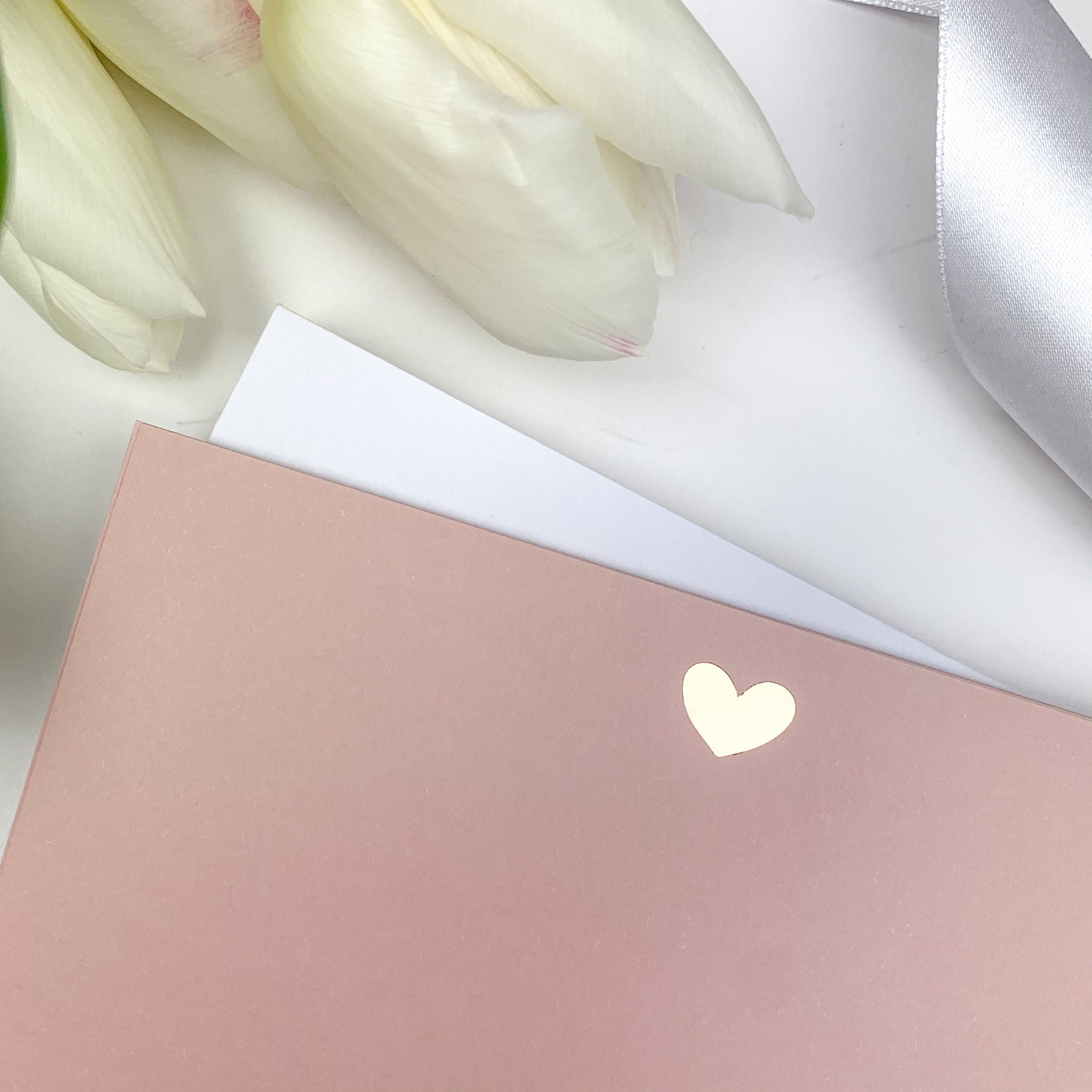 Embossed Gold Hot Foil Note Cards Luxury Notecard Set Just Because Card ...