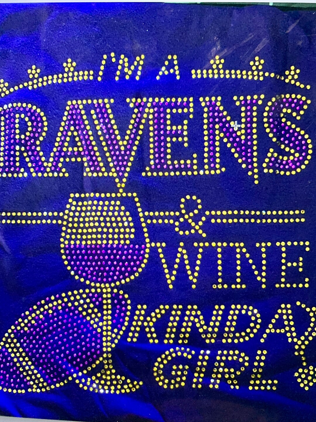 A Ravens Wine Kind of Girl (purple Tshirt) - Etsy