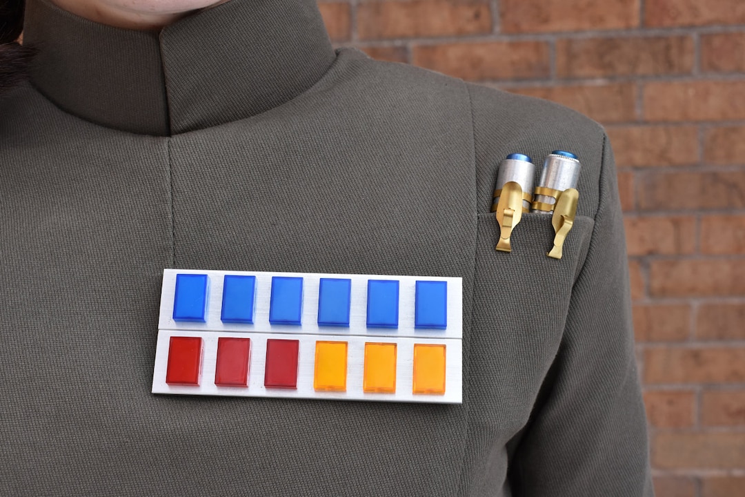 Imperial Rank Badge Grand Moff Star Wars Officer Costume Push Button - Etsy