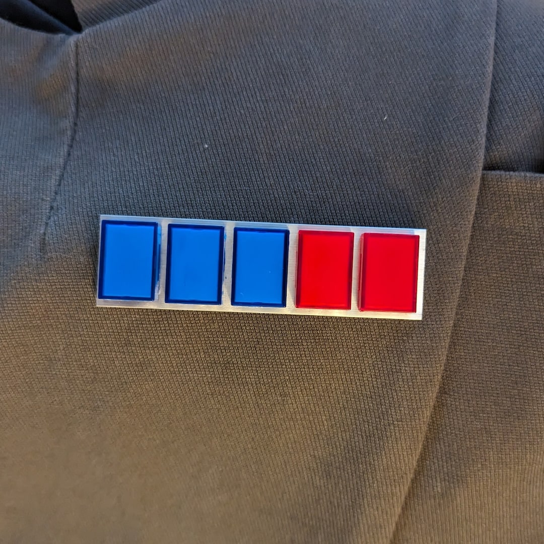 Imperial Rank Badge Captain Star Wars Officer Costume Push Button - Etsy